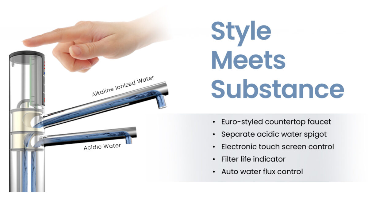 Undersink alkaline water ionizer - alkaline water faucet